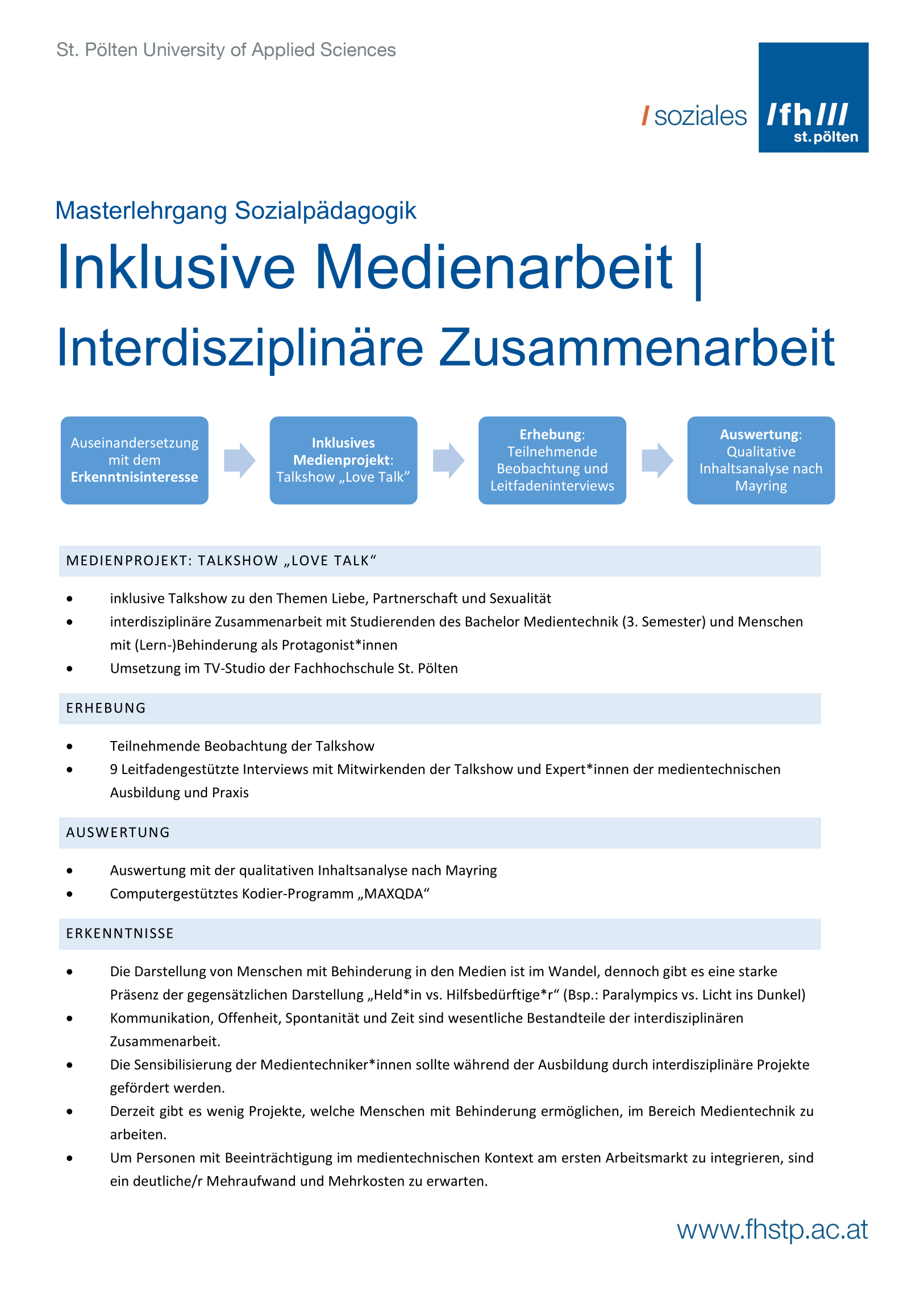 Inklusive Medienarbeit 2 - Forschung an der USTP – University of ...