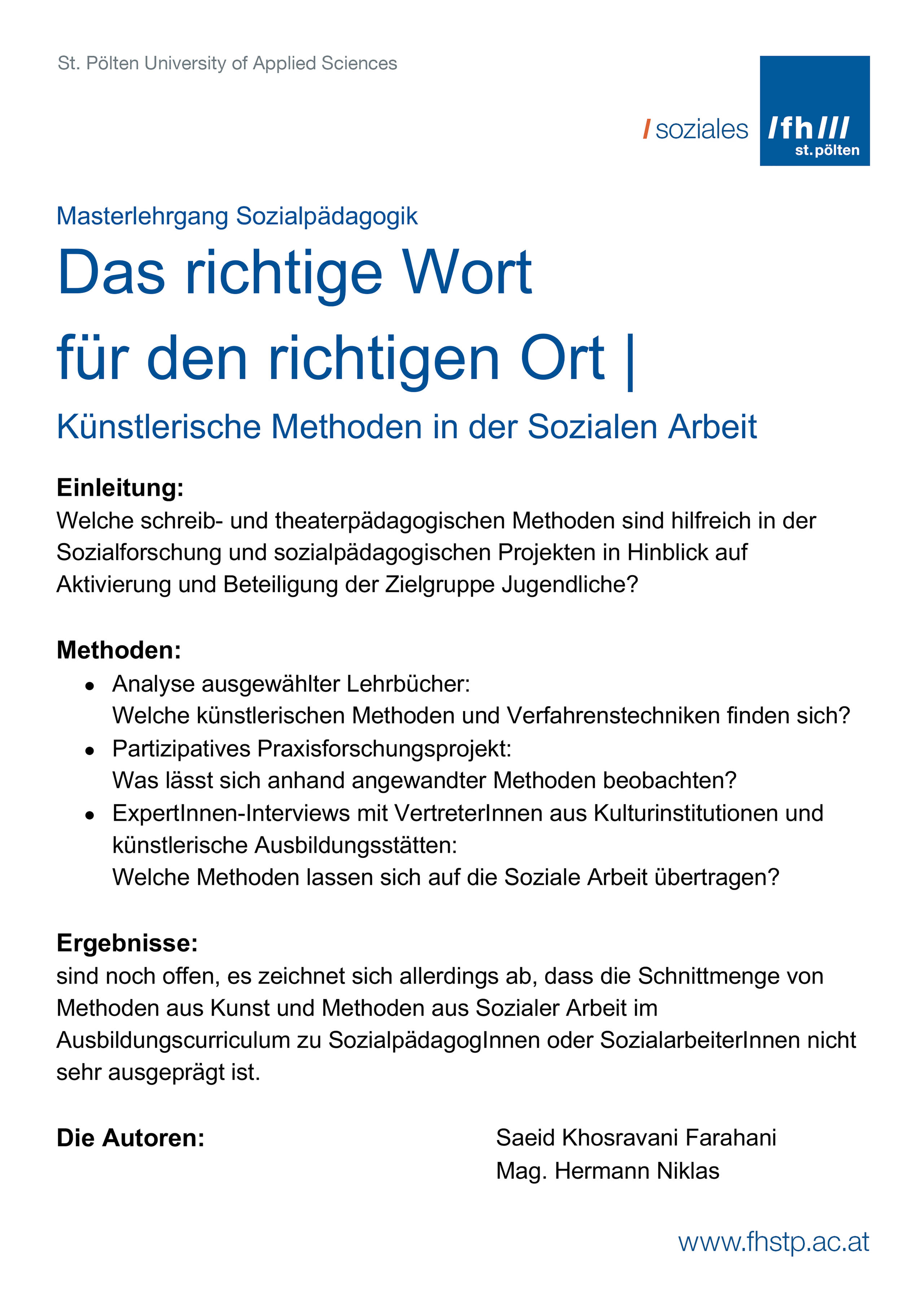 Kinder- und Jugendhilfe & Partizipation in NÖ - Forschung an der USTP ...